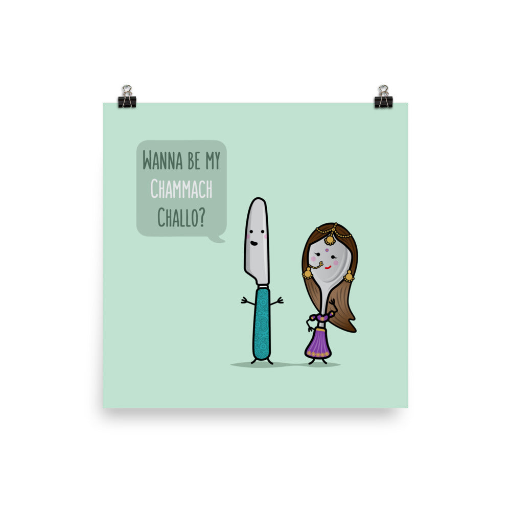 Wanna be my Chammach Challo - Art Print – The Cute Pista