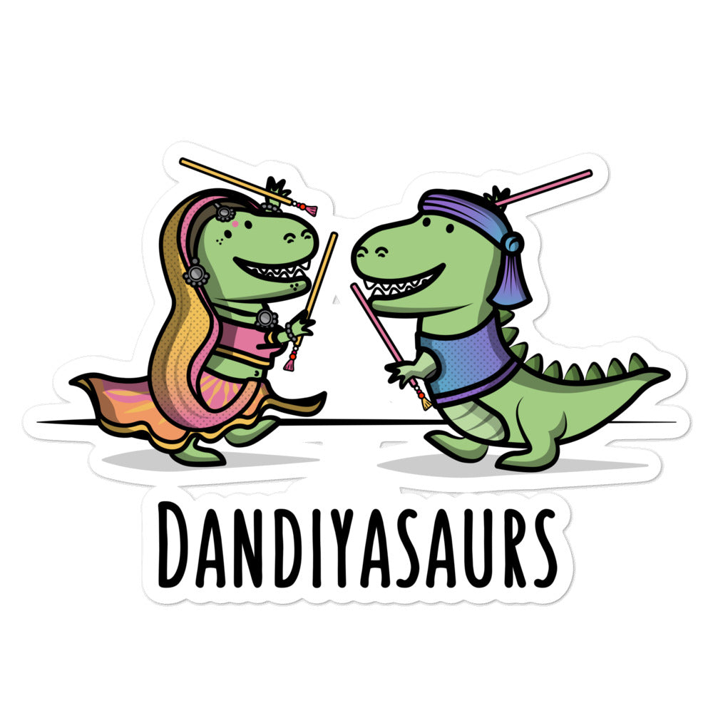 Dandiyasaurs - Garba Stickers – The Cute Pista